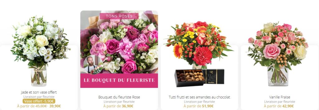 Top10 des meilleurs sites de livraison de fleurs à domicile